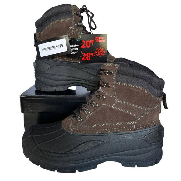 Weatherproof | Shoes | New Weatherproof Airy Dark Brown Mens Boots ...